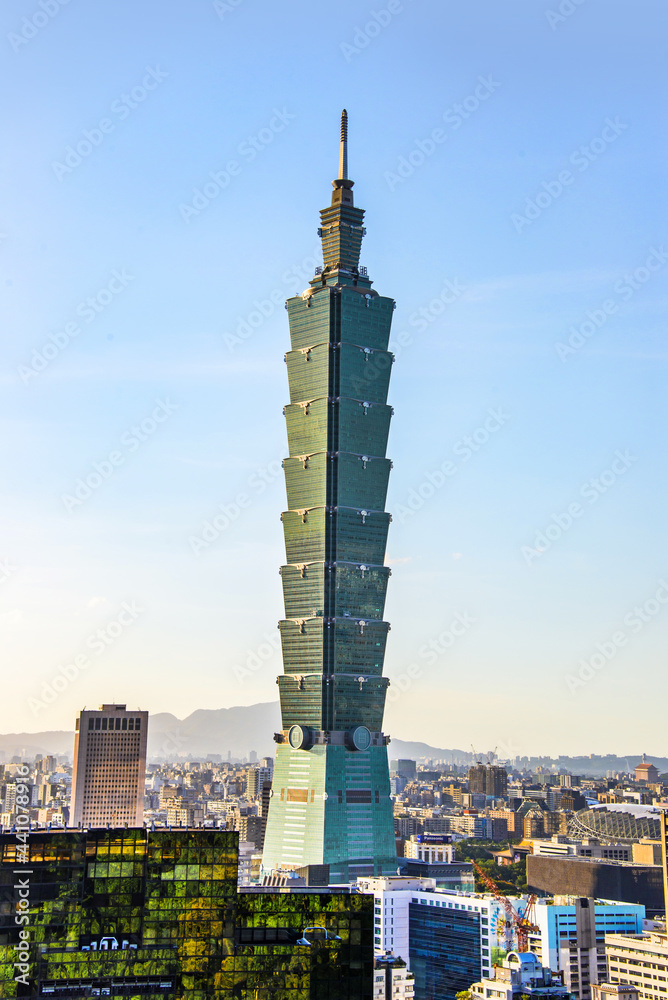 TAIPEI, TAIWAN - OCT 09, 2017: known as the Taipei World Financial ...