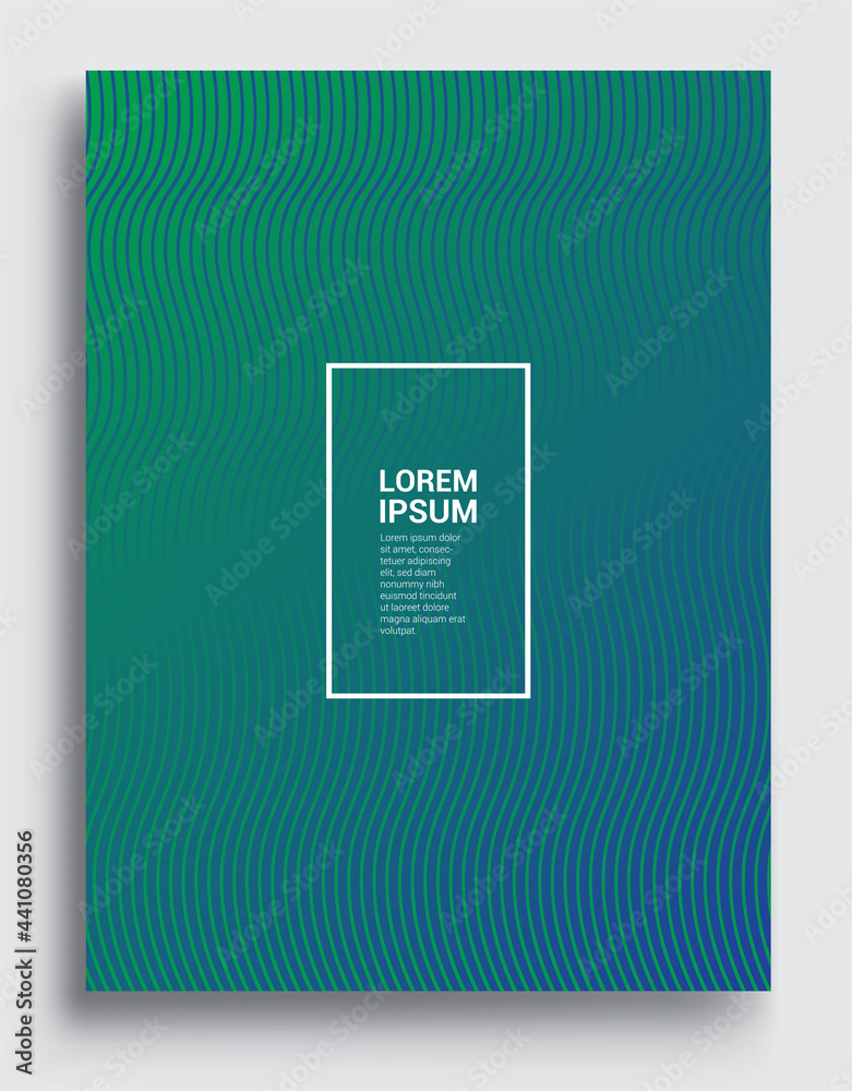 Geometric halftone gradients. Vector illustration of bright color on A4 ...