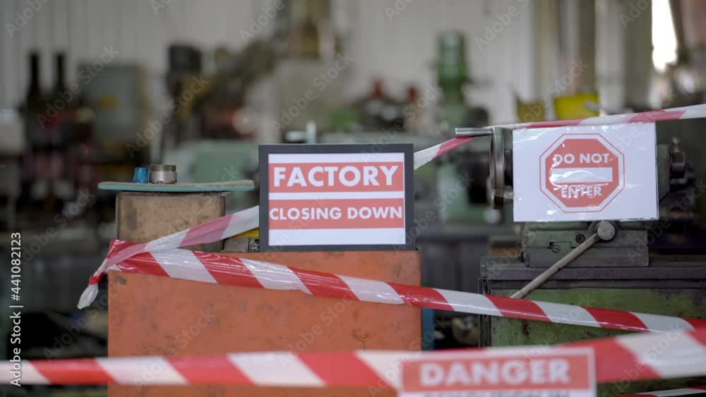 workplace has signage not enter red white line of restricted area ...