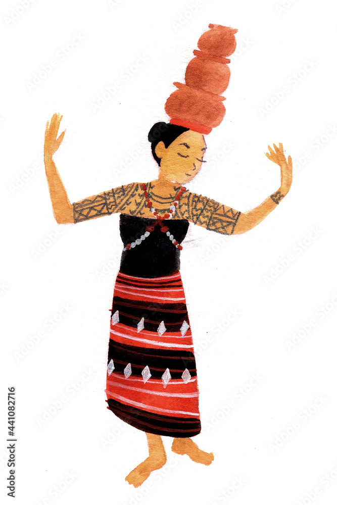 The Banga Folk Dance Stock Illustration Adobe Stock