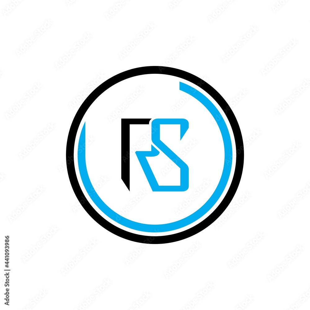 Letter RS Logo Alphabet Design Icon Vector Symbol Stock Vector | Adobe ...