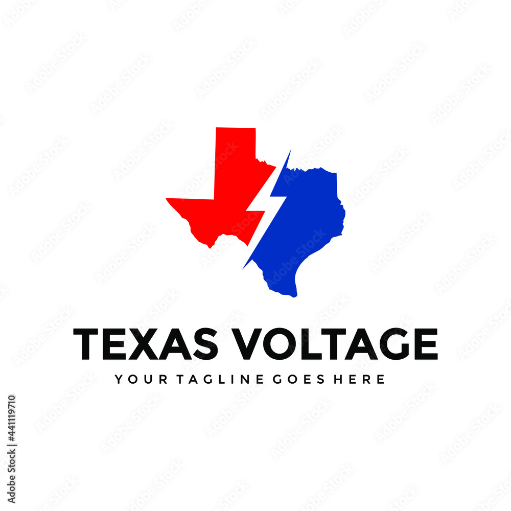 texas voltage logo design creative idea Stock Vector | Adobe Stock