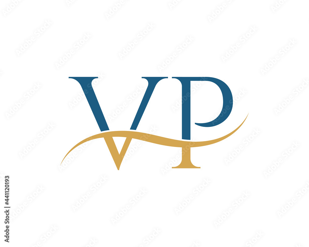 Initial letter VP, VP letter logo design Stock Vector | Adobe Stock