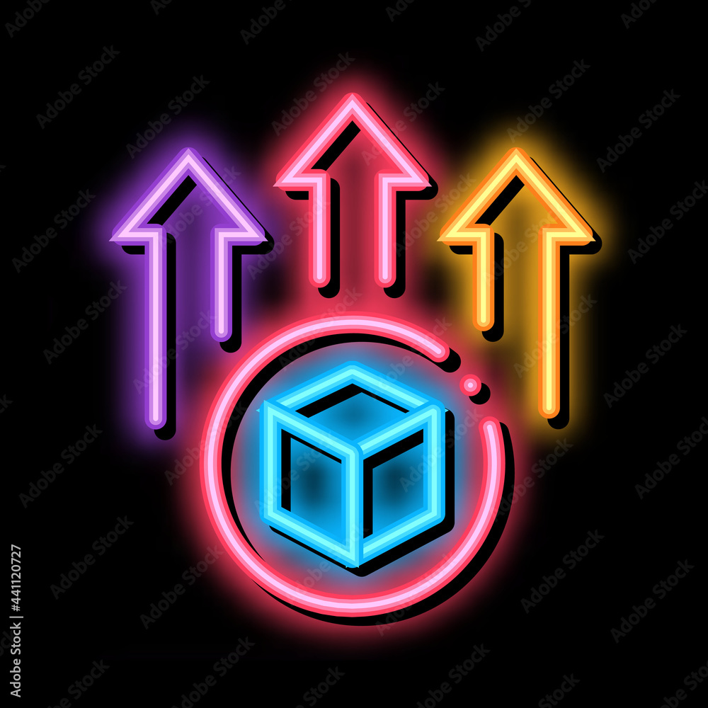 sending parcel neon light sign vector. Glowing bright icon sending ... sending parcel neon light sign vector. Glowing bright icon sending ...