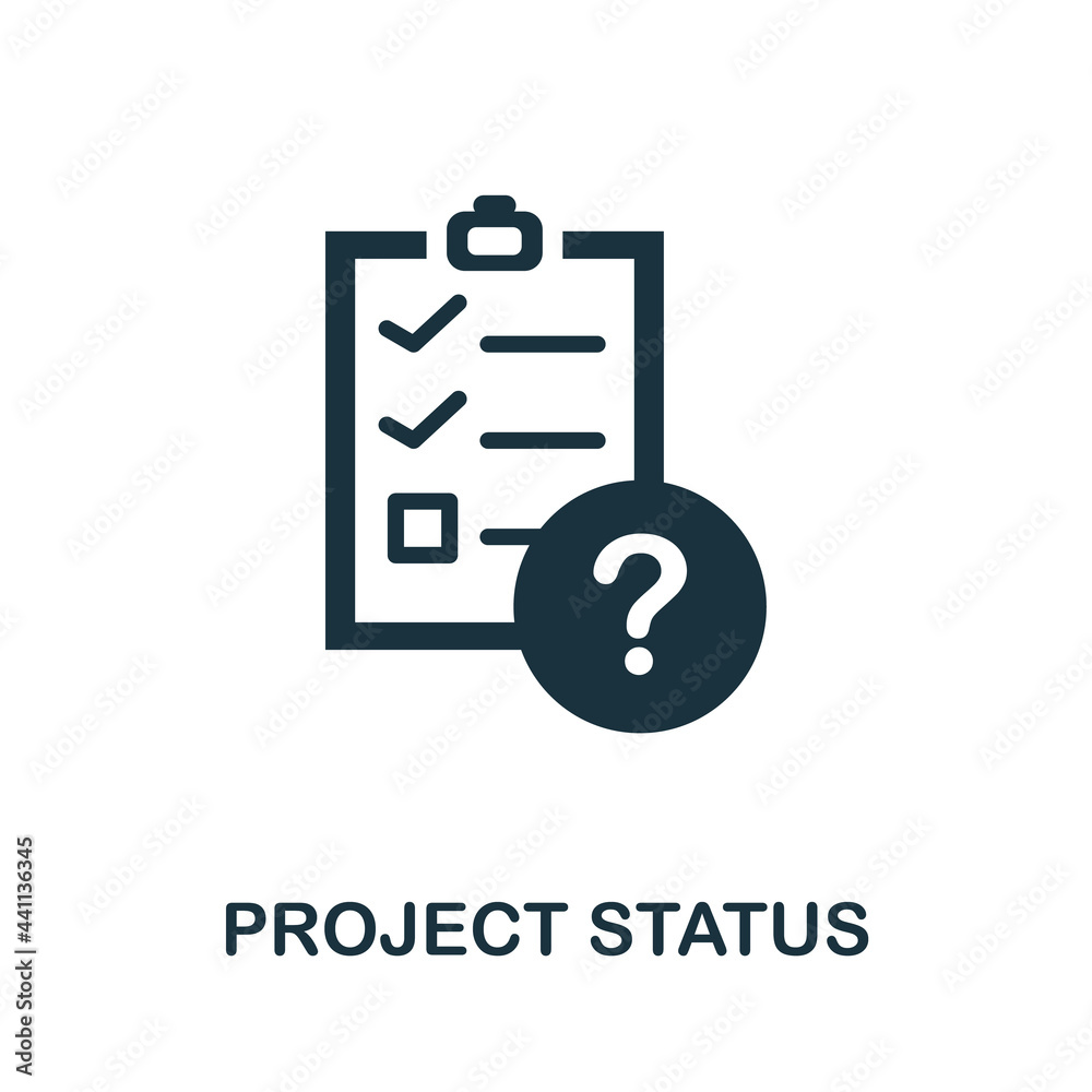 Project Status icon. Simple element from management collection ...