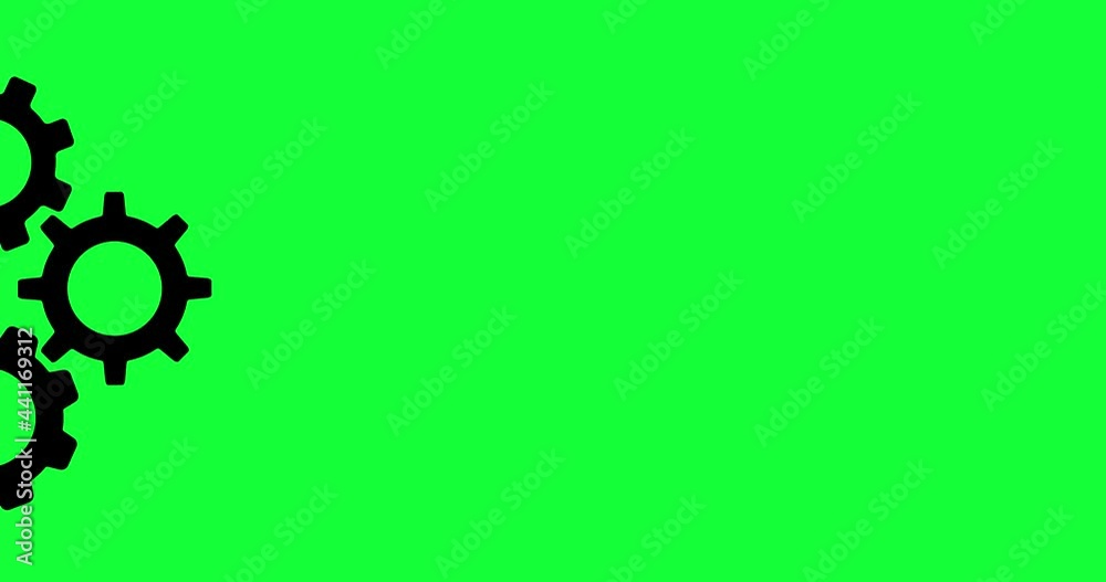 cogwheel gear spinning around animation video. cog wheel icon turning ...