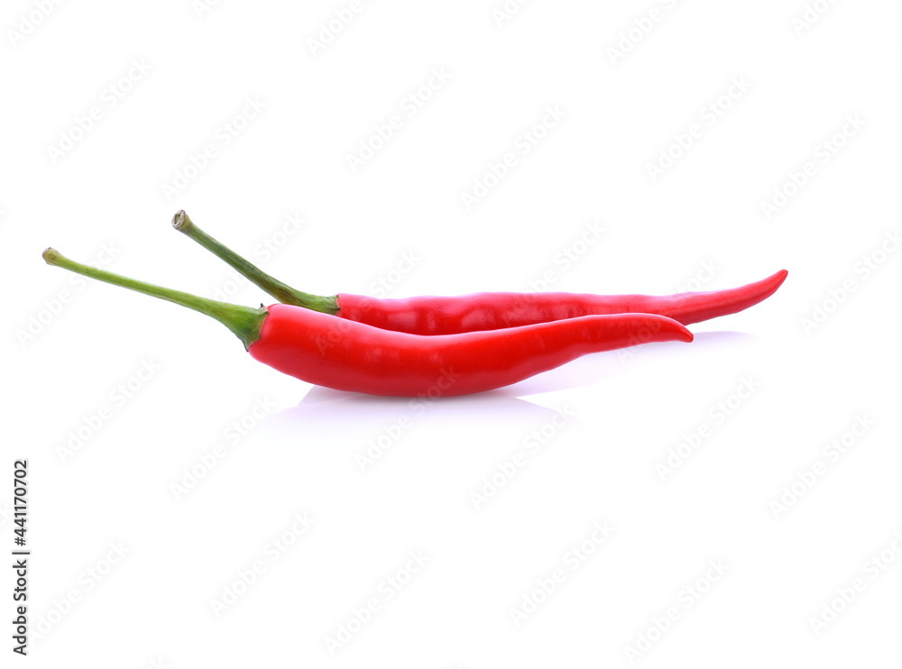 Red Chilli Padi, Bird's Eye Chilli, Bird Chilli, Thai pepper isolate on ...