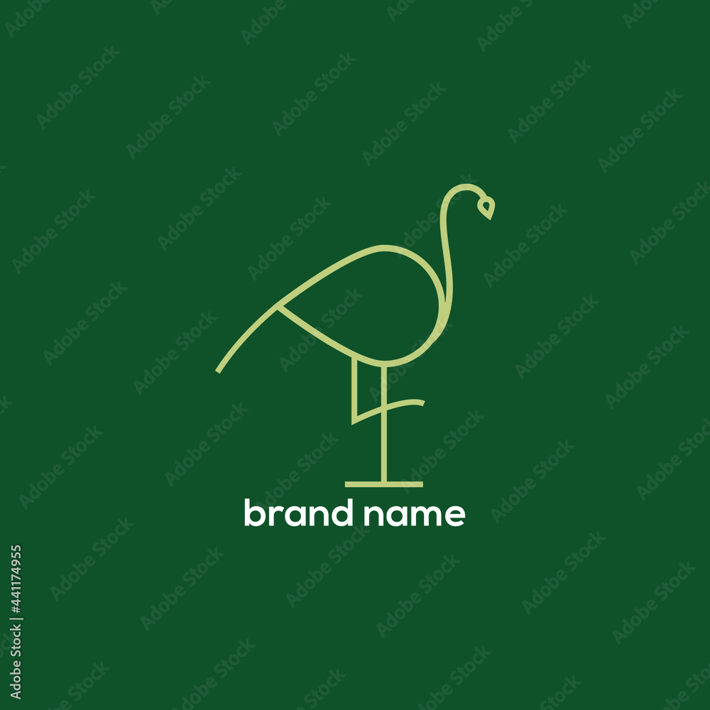 stork logo design for business and more company Stock Vector | Adobe Stock