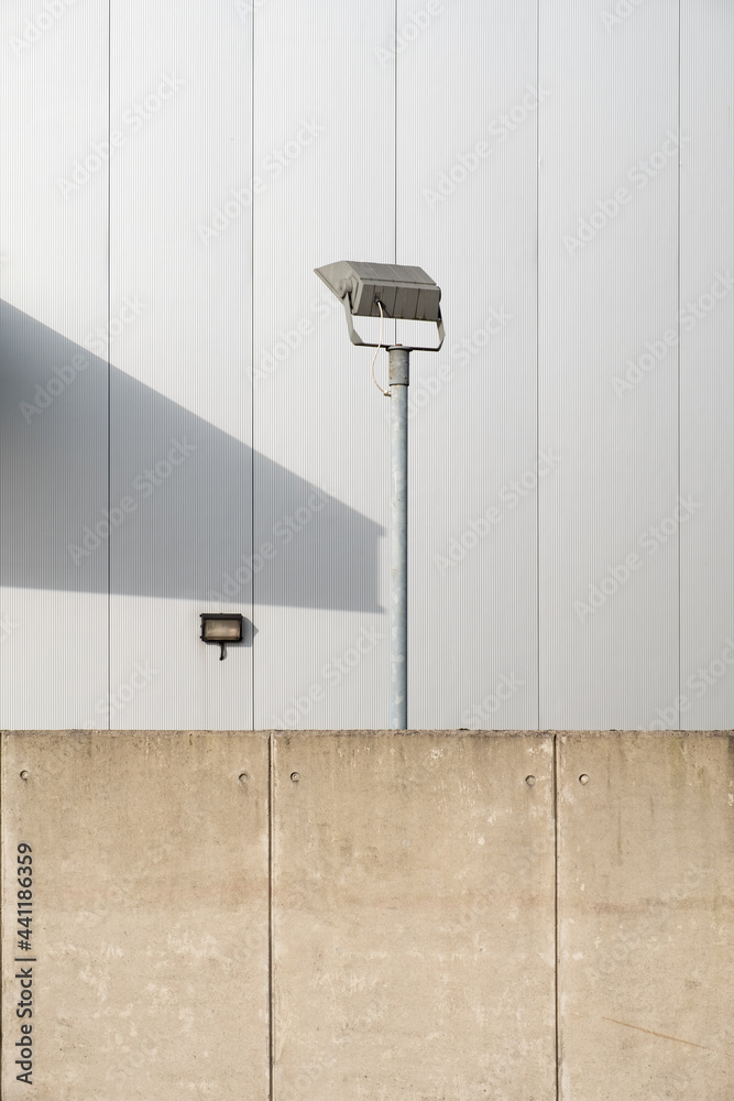 Shadow And Light On Wall Of Building Stock Photo | Adobe Stock
