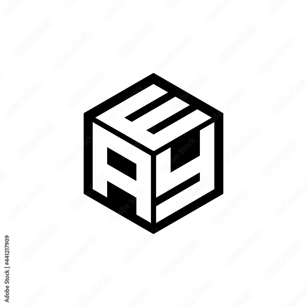 AYE letter logo design with white background in illustrator, vector ...