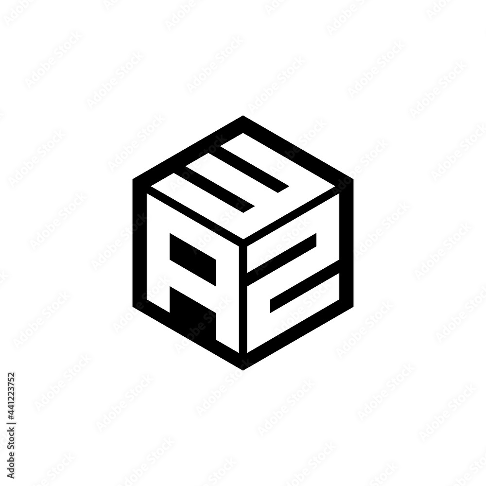 AZW letter logo design with white background in illustrator, vector ...