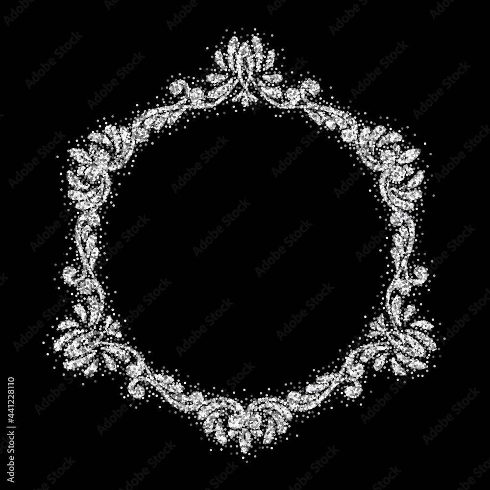 Retro shiny frame or border. Vector illustration. Stock Vector | Adobe ...