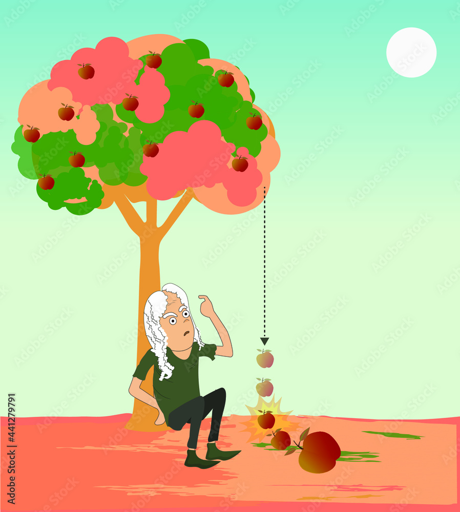 Apple Falling From Tree Animation
