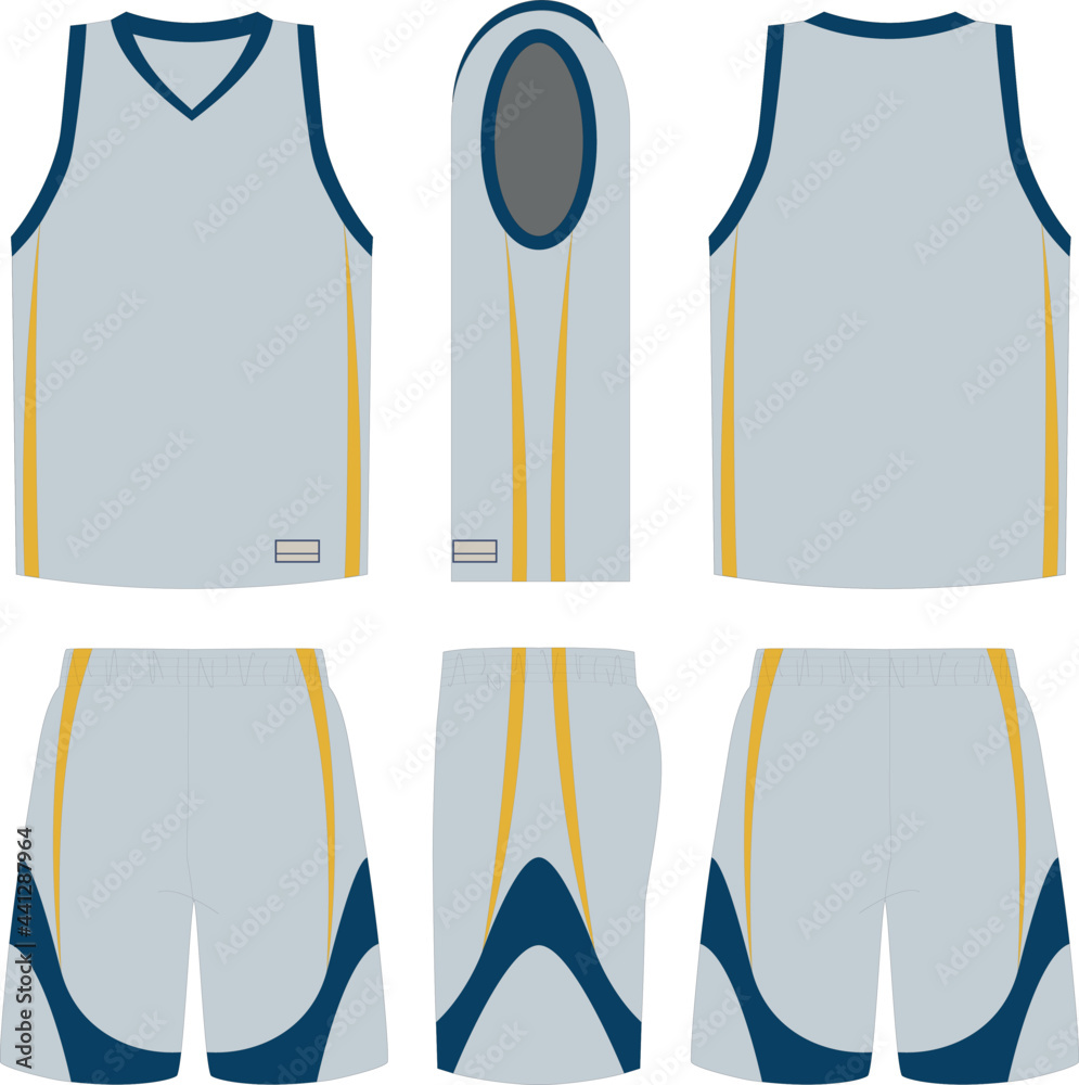 Basketball Uniforms Vectors Stock Vector | Adobe Stock