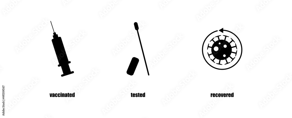 3 icons for people allowed to travel during the COVID-19 pandemic ...