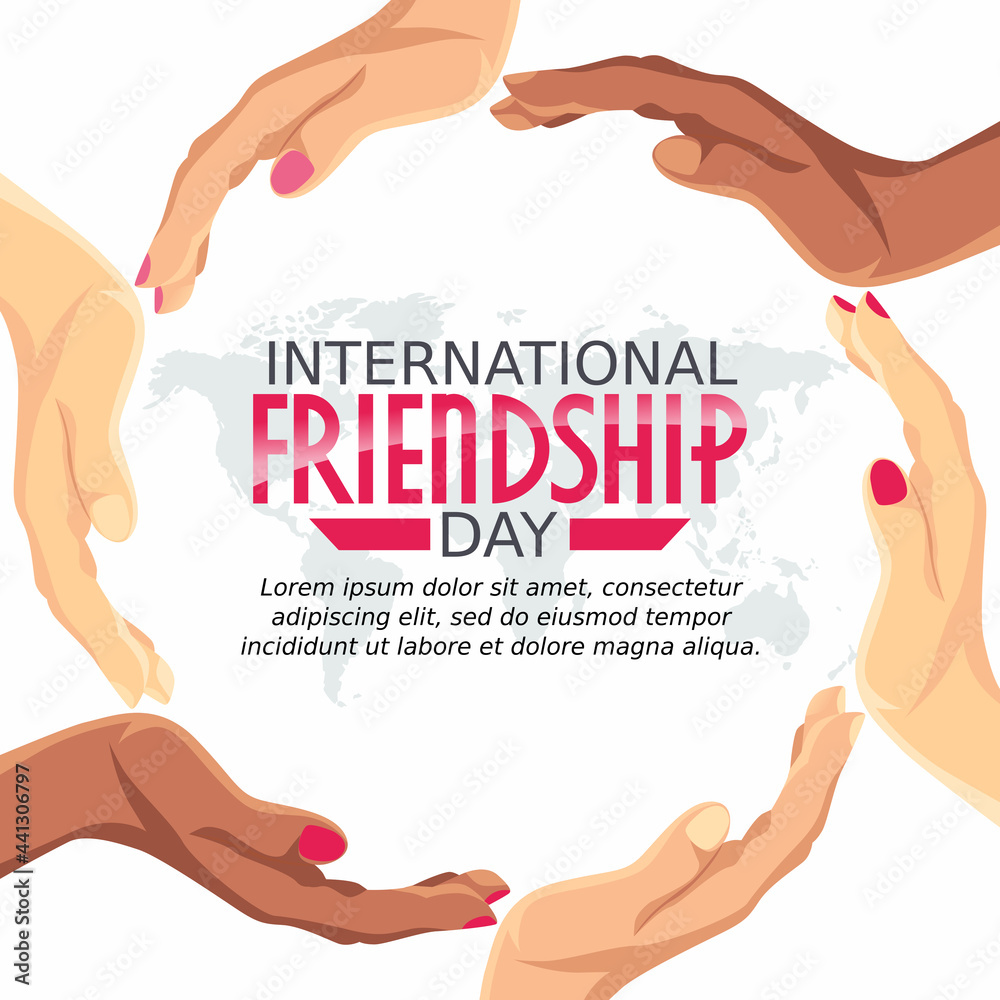 vector graphic of international friendship day good for international ...