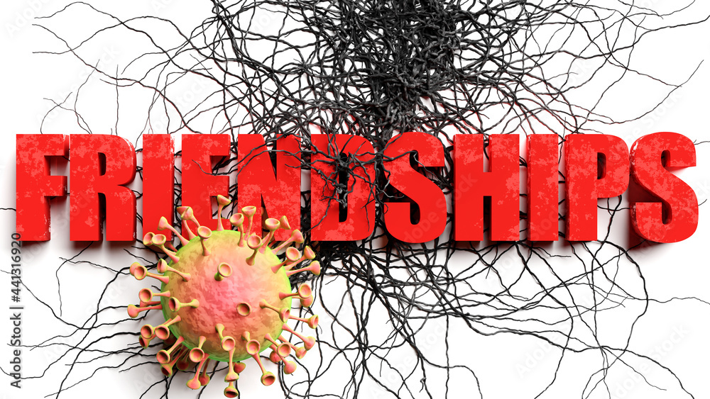 Degradation and friendships during covid pandemic, pictured as ...