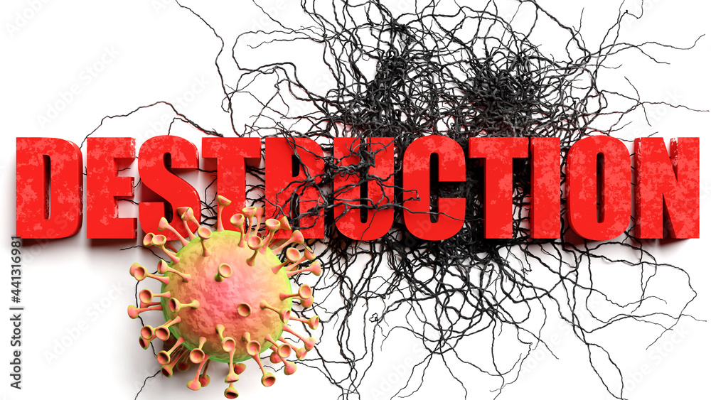 Degradation and destruction during covid pandemic, pictured as ...