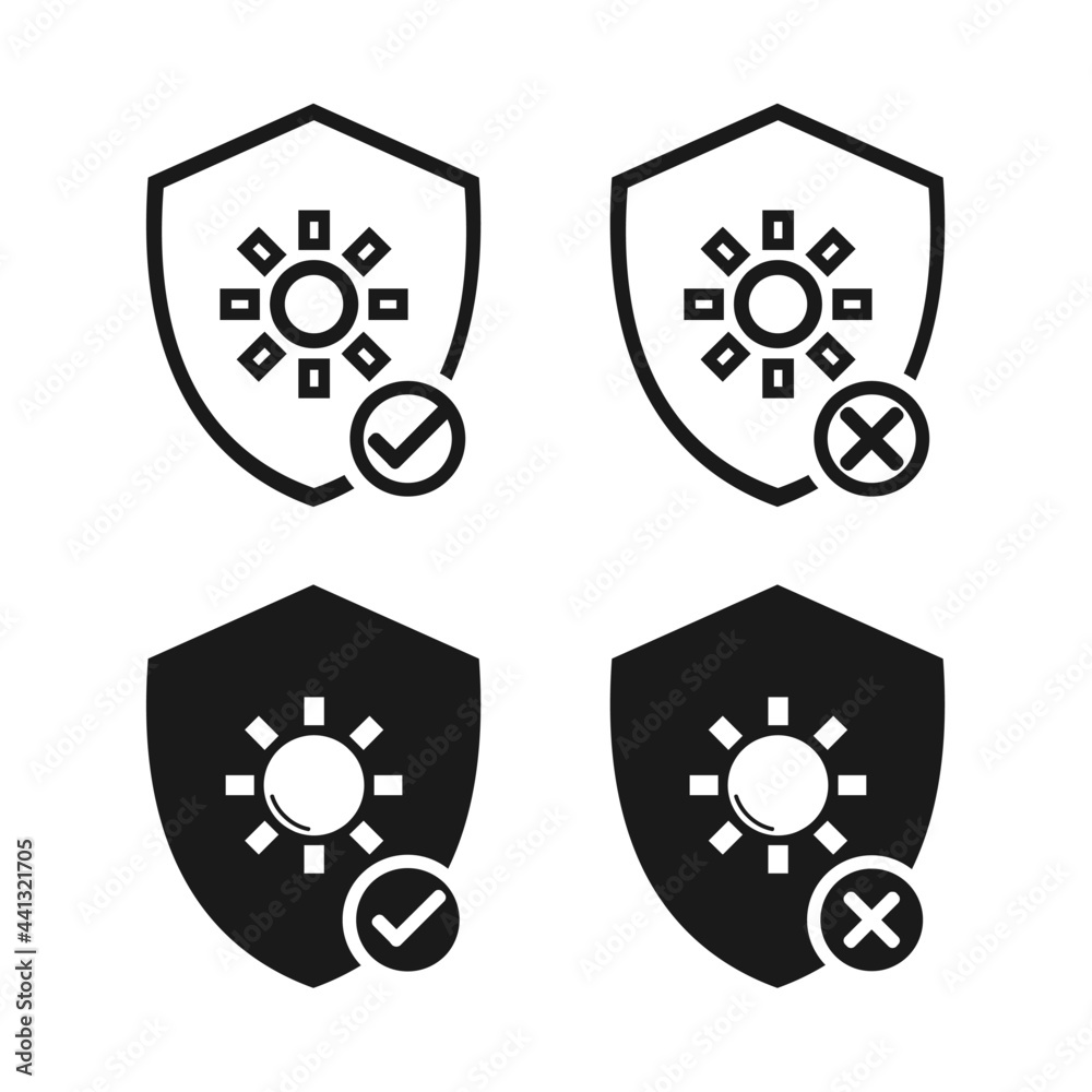 Heat resistant sign. Shield with hot, sun icon. Refractory sign with ...