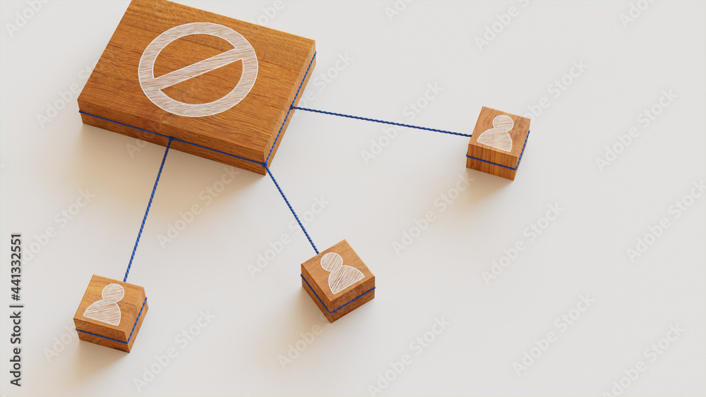 ภาพประกอบสต็อก Restricted Access Technology Concept with Prohibition ...