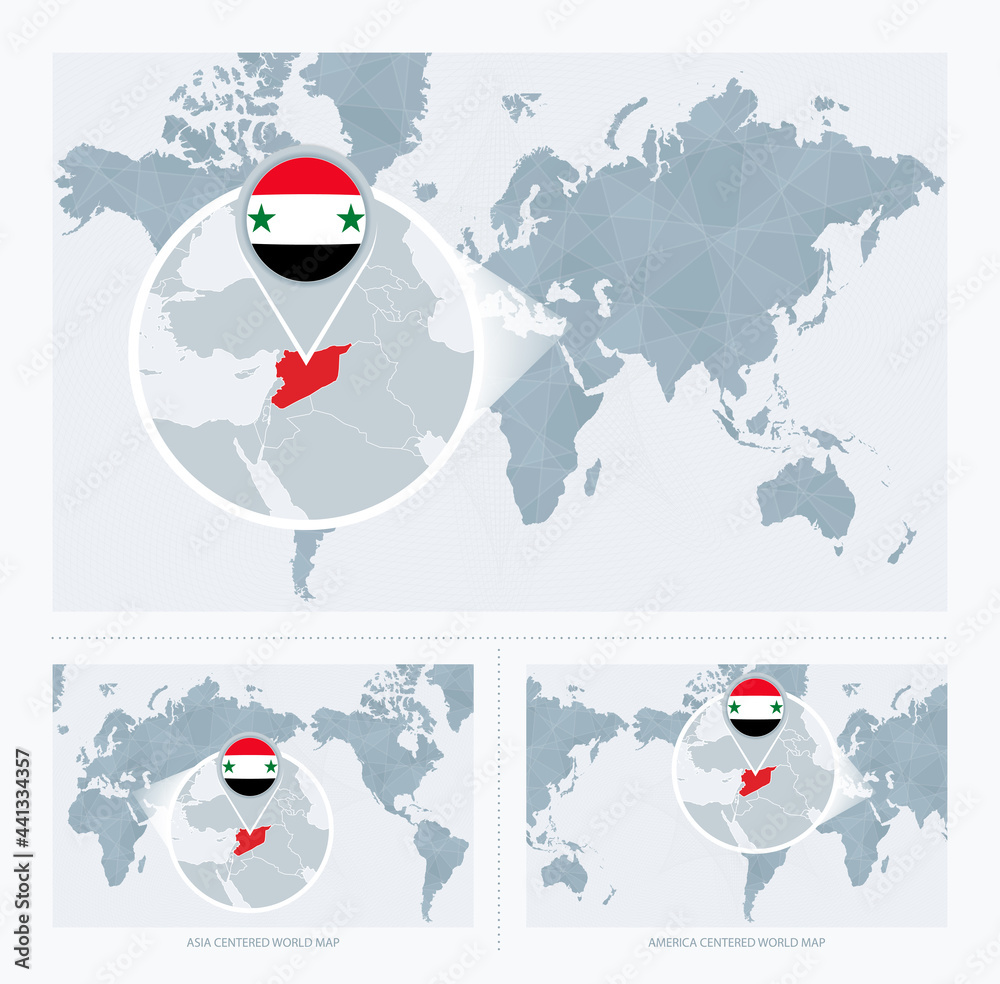 syria location world map
