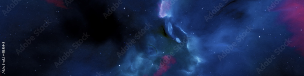 galaxy space nebula banner background Stock-Illustration | Adobe Stock
