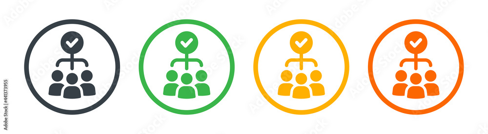 Collaboration icon vector isolated on white background. Teamwork ...