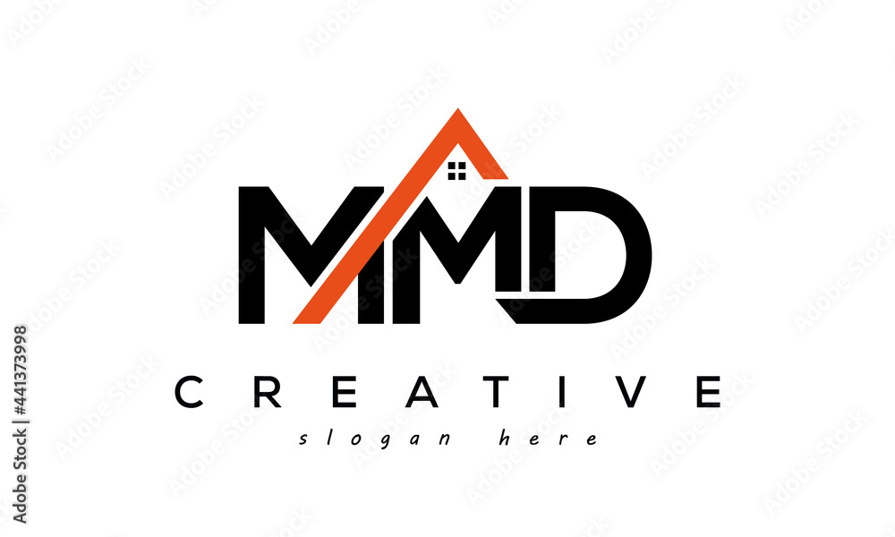 initial MMD letters real estate construction logo vector Stock Vector ...