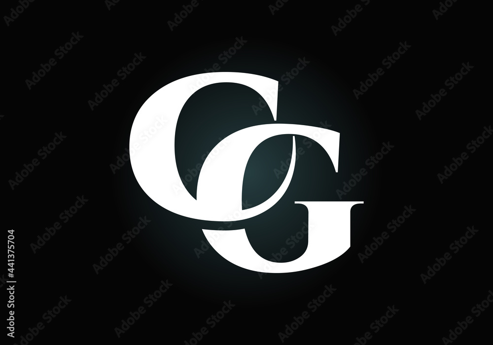 Initial CG Letter Logo With Creative Modern Business Typography Vector ...