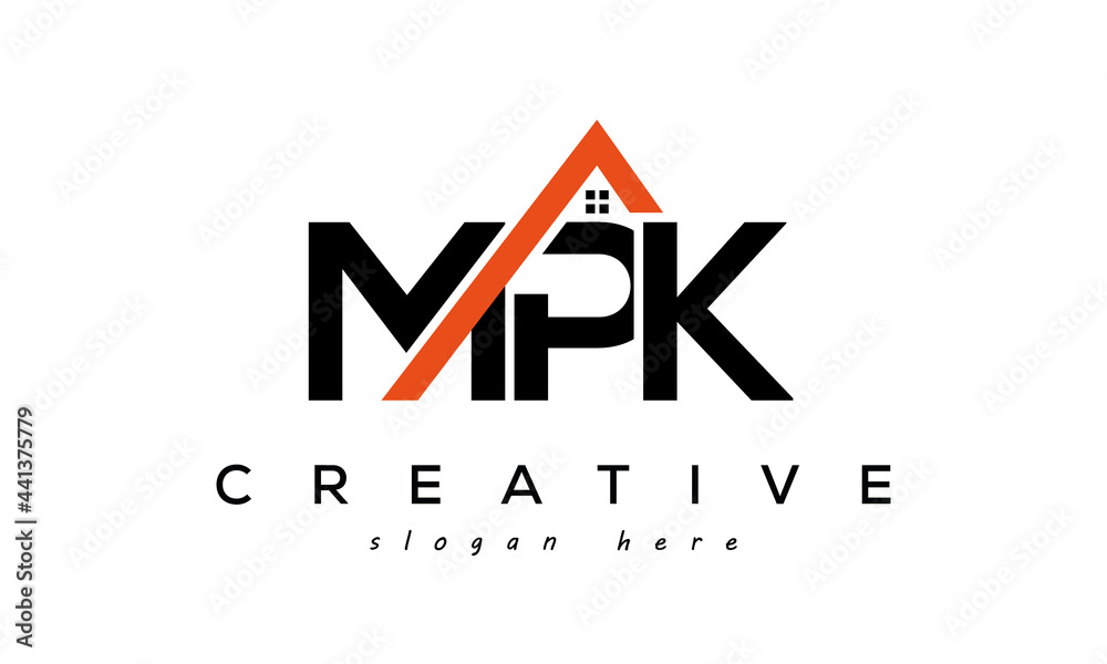 initial MPK letters real estate construction logo vector Stock Vector ...