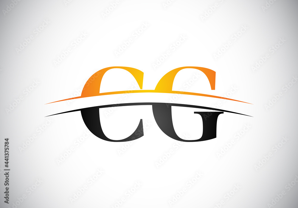 Initial CG Letter Logo With Creative Modern Business Typography Vector ...