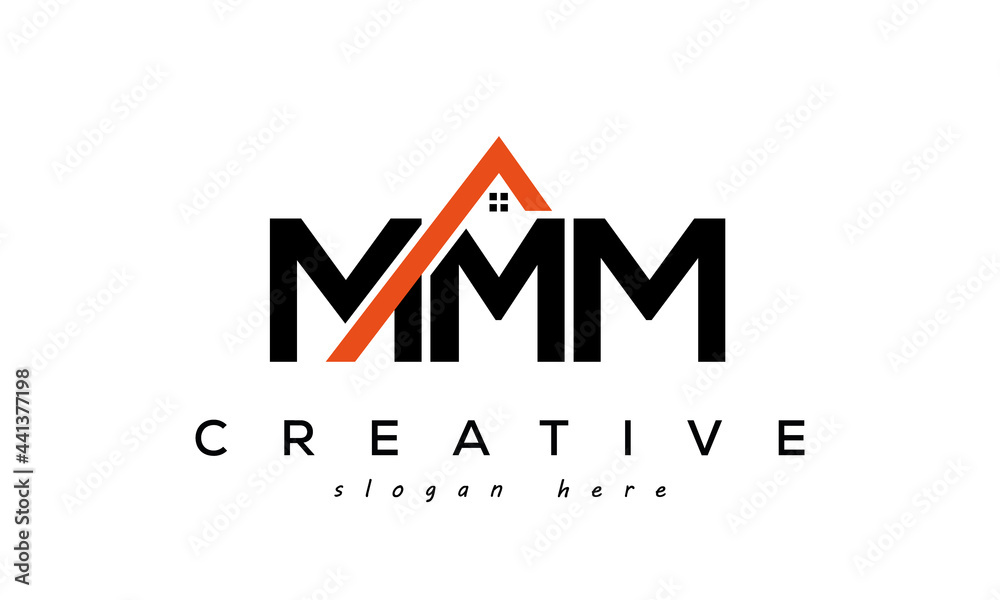 initial MMM letters real estate construction logo vector vector de ...