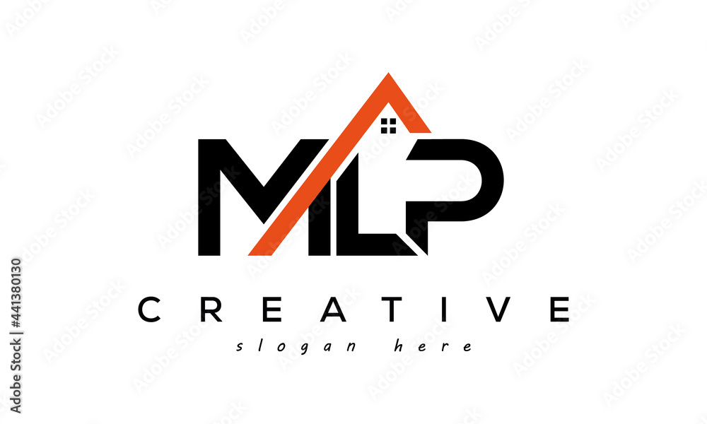 initial MLP letters real estate construction logo vector Stock Vector ...