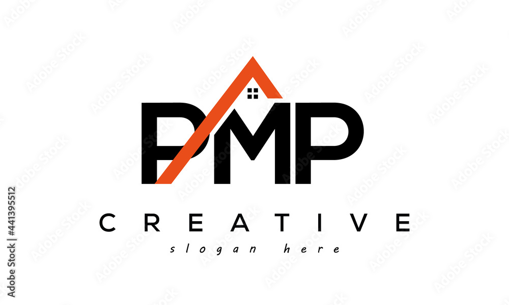initial PMP letters real estate construction logo vector Stock Vector ...