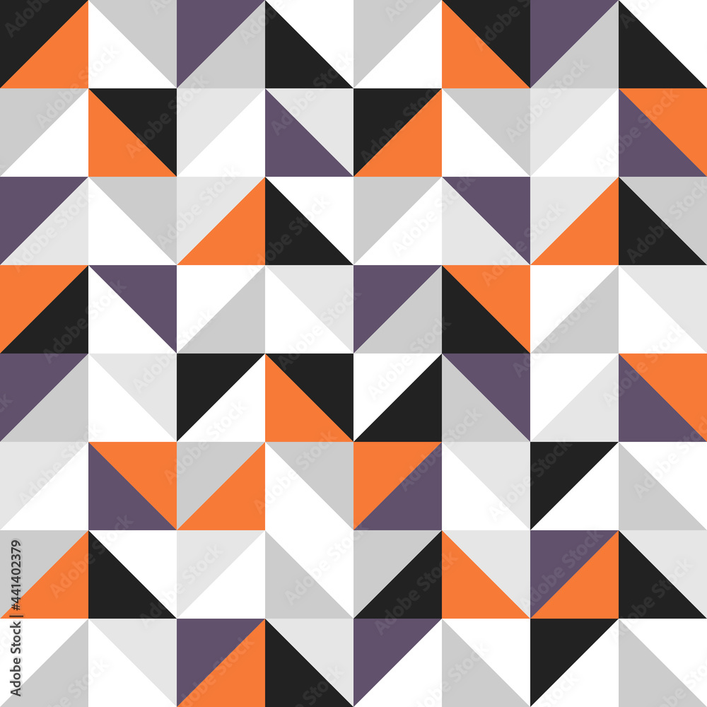 Colorful ethnic triangle pattern element with geometric shapes design ...