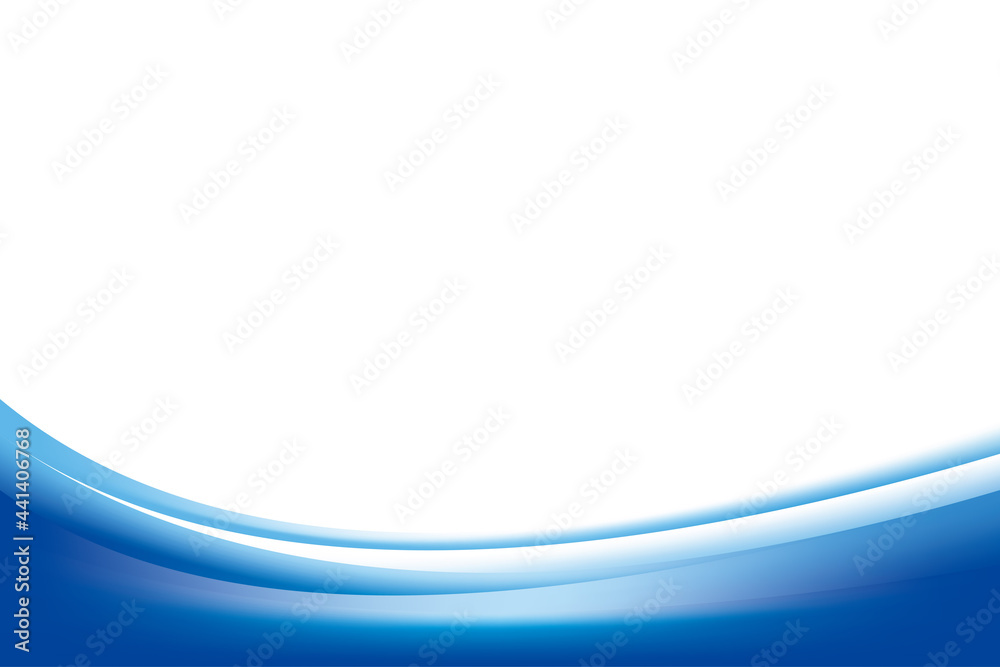 Abstract Smooth Blue Curvy Background Design Template Vector, Blue ...