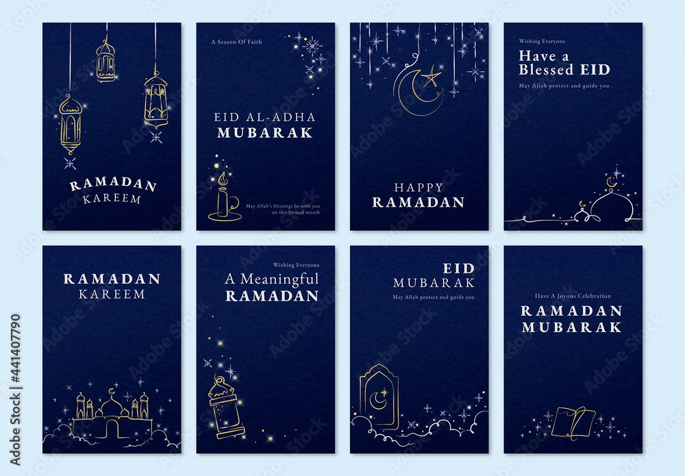 Ramadan Post Layout for Social Media Post Stock Template | Adobe Stock