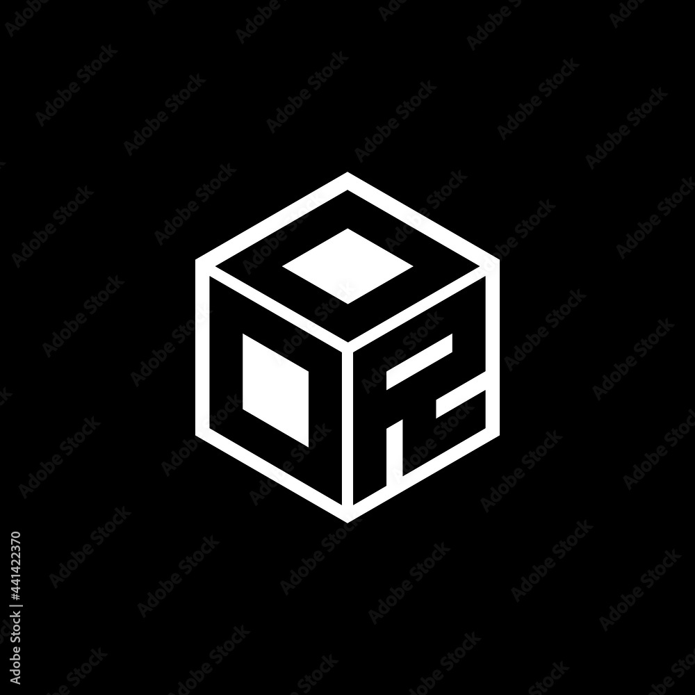 DRD letter logo design with black background in illustrator, vector ...