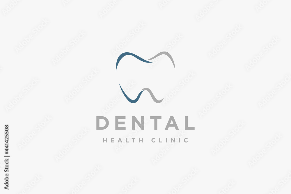 Abstract tooth logo design vector illustration. Tooth suitable for ...
