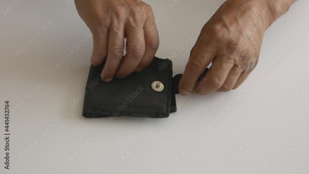 Vidéo Stock Bankruptcy and financial crisis theme. From a torn old ...