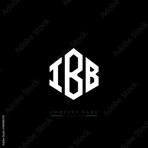 IBB letter logo design with polygon shape. IBB polygon logo monogram ...