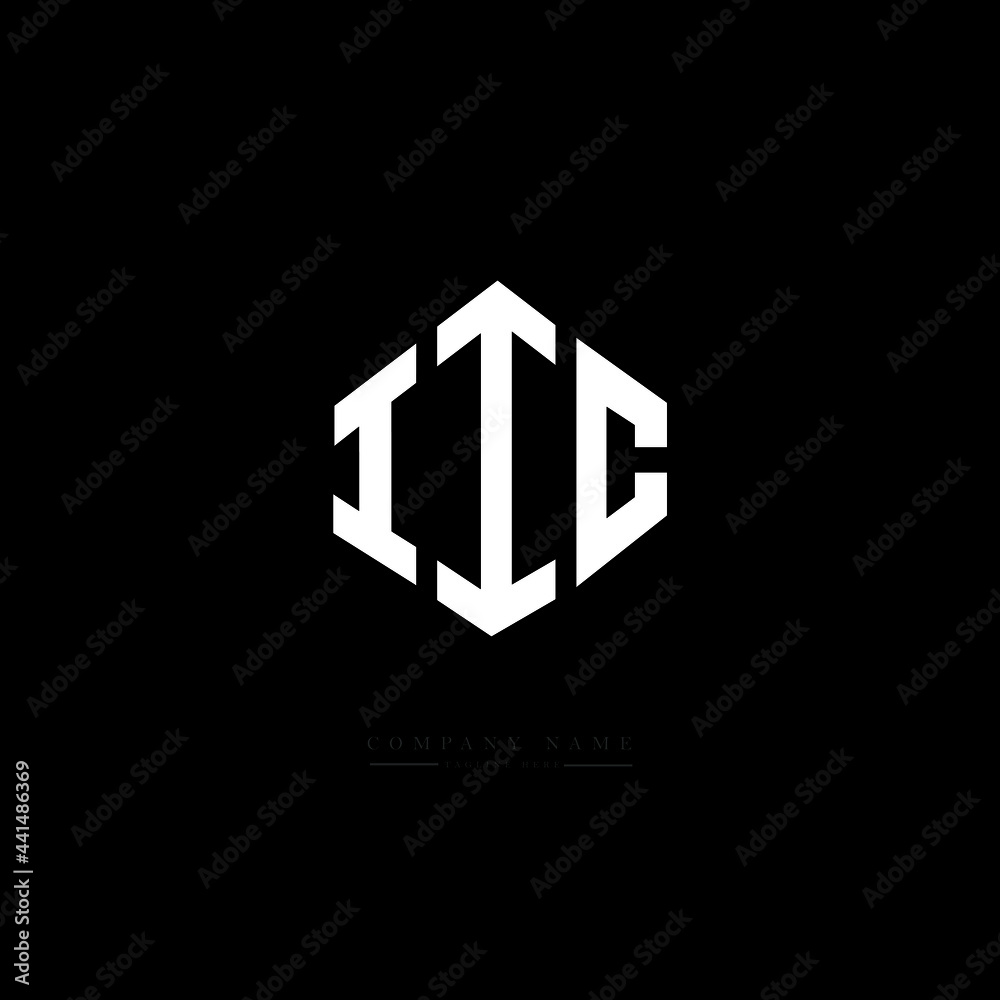 IIC letter logo design with polygon shape. IIC polygon logo monogram ...
