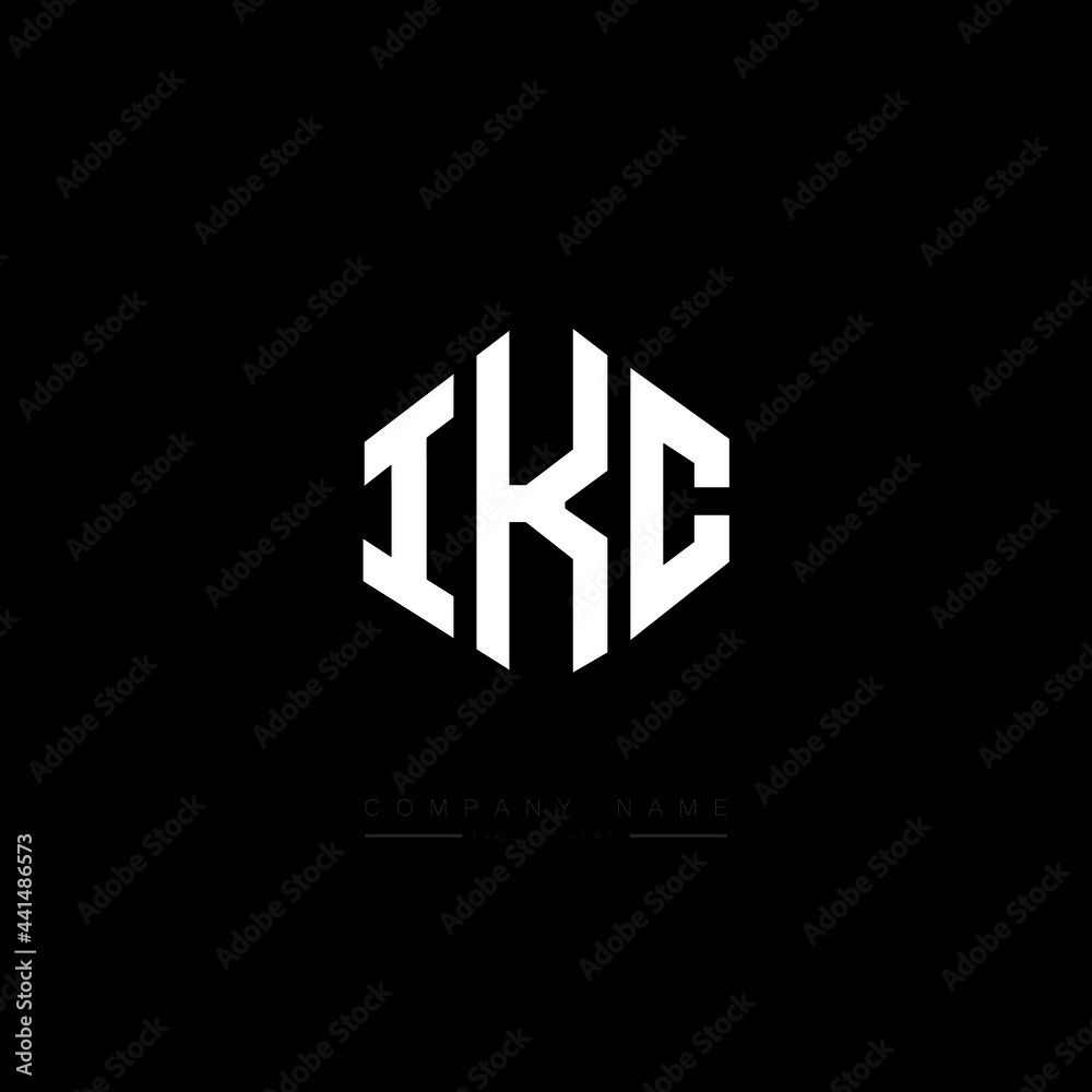 IKC letter logo design with polygon shape. IKC polygon logo monogram ...