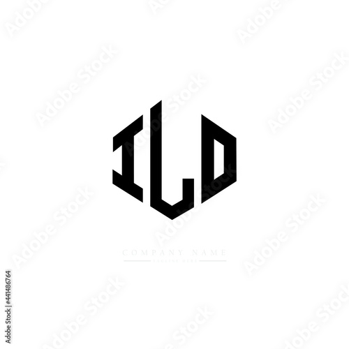 ILO letter logo design with polygon shape. ILO polygon logo monogram ...