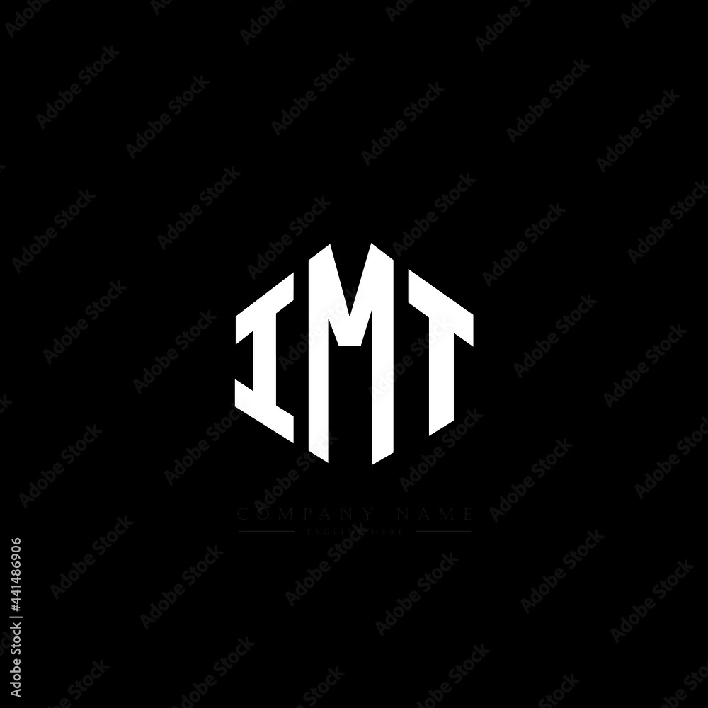 IMT letter logo design with polygon shape. IMT polygon logo monogram ...