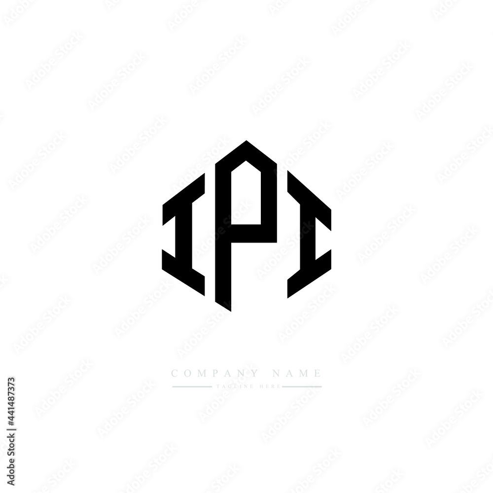 IPI letter logo design with polygon shape. IPI polygon logo monogram ...