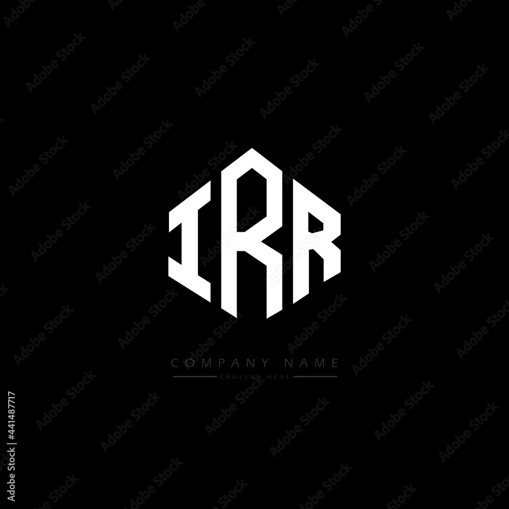 IRR letter logo design with polygon shape. IRR polygon logo monogram ...
