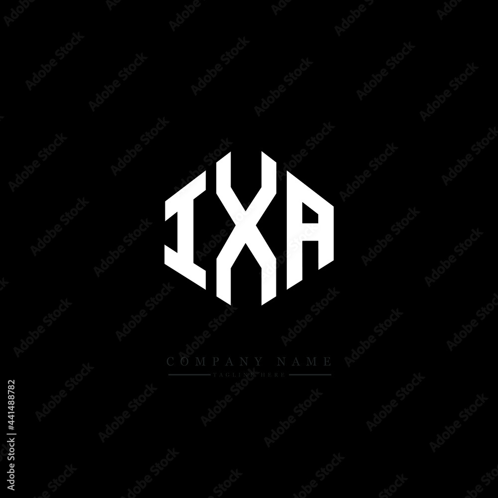 IXA letter logo design with polygon shape. IXA polygon logo monogram ...