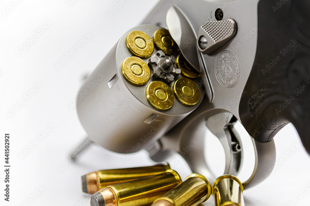 Bangkok,Thailland - June18,2002 : .44 magnum revolver hand gun and ...