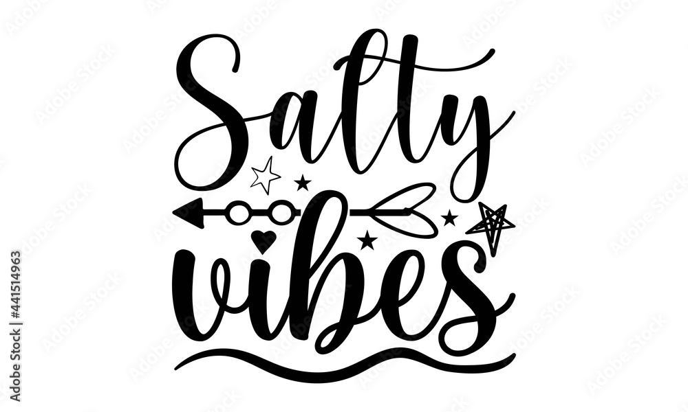 Prints Home Décor Salty Vibes svg Ocean Beach svg pdf, svg, tiff, png ...